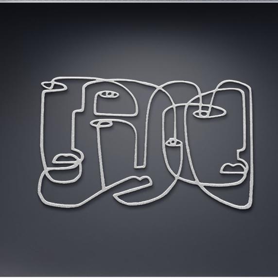 Pablo Picasso Faces Metal Wall Art, Picasso Metal Line Art, Unique Wall ...