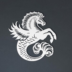 Mythical Creature Hippocampus, Half Horse, Half Fish, Sea Horse ...