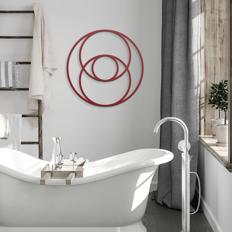 Vesica Pisces Metal Wall Art, Sacred Geometry Wall Art , Sacred ...