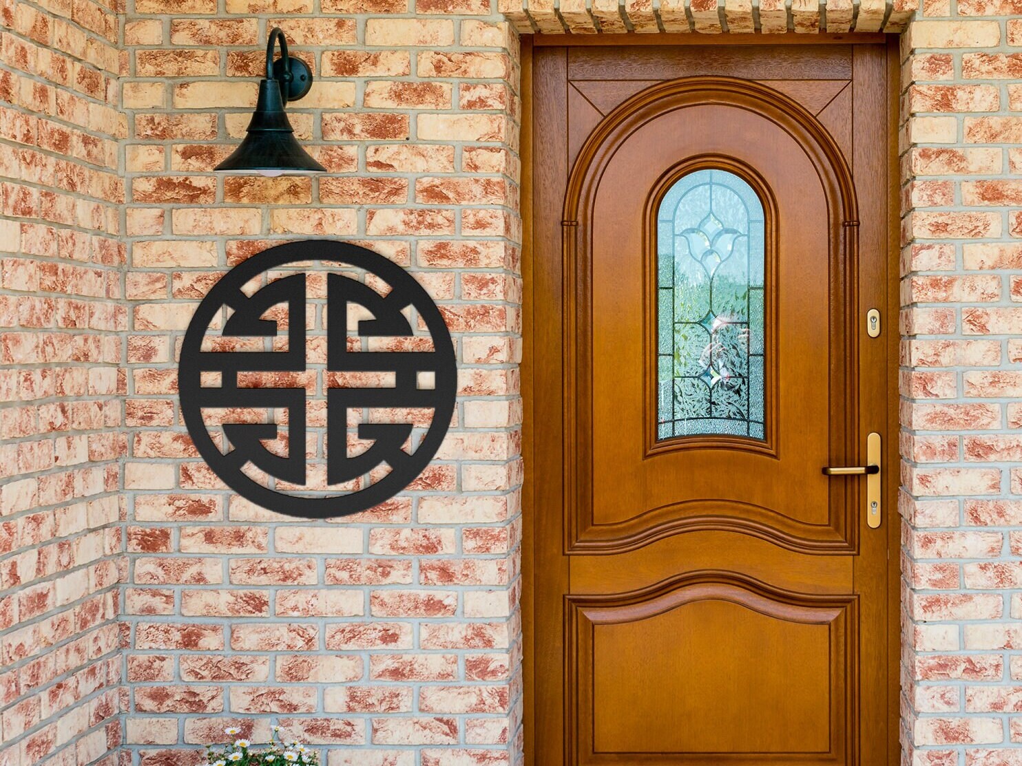 Shou Longevity Metal Wall Art: Chinese Symbol, Feng Shui Decor - Etsy