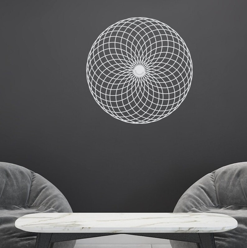 Torus Geometric Metal Wall Art Sacred Geometry Torus Wall Art Sacred ...