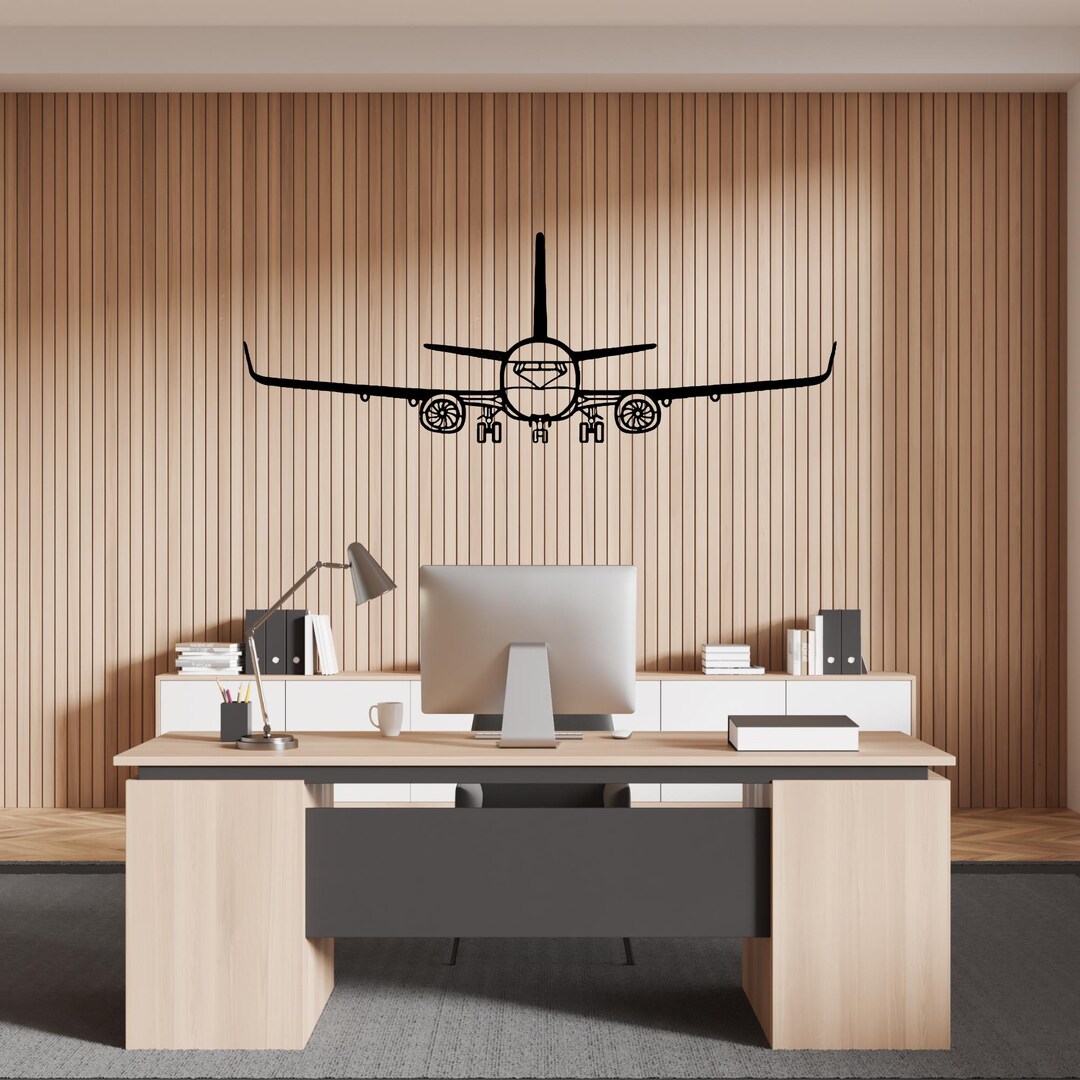 Airplane Silhouette Decor, Airplane Metal Wall Art, Airplane Wall Decor ...