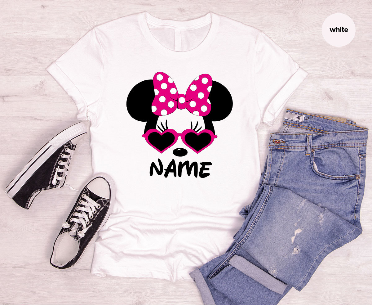 Personalized Minnie Mouse Shirt, Minnie Name T-shirt, Custom Disney ...