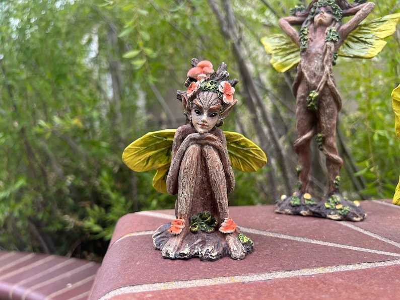 Fantasy Figurine Fairy Tree Elf Unique Decor Outdoor/indoor - Etsy