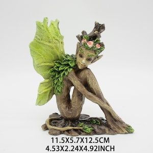 Fantasy Figurine Fairy Tree Elf Unique Decor Outdoor/indoor –dryad ...