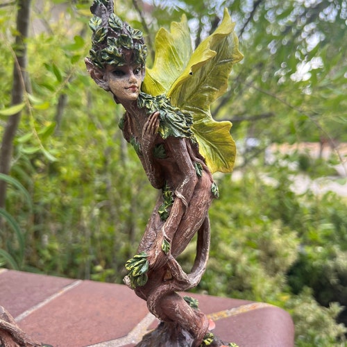 Fantasy Figurine Fairy Tree Elf Unique Decor Outdoor/indoor - Etsy