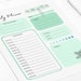 Succulent Themed Daily Planner Green Daily Planner, Minimalist, Pastel ...