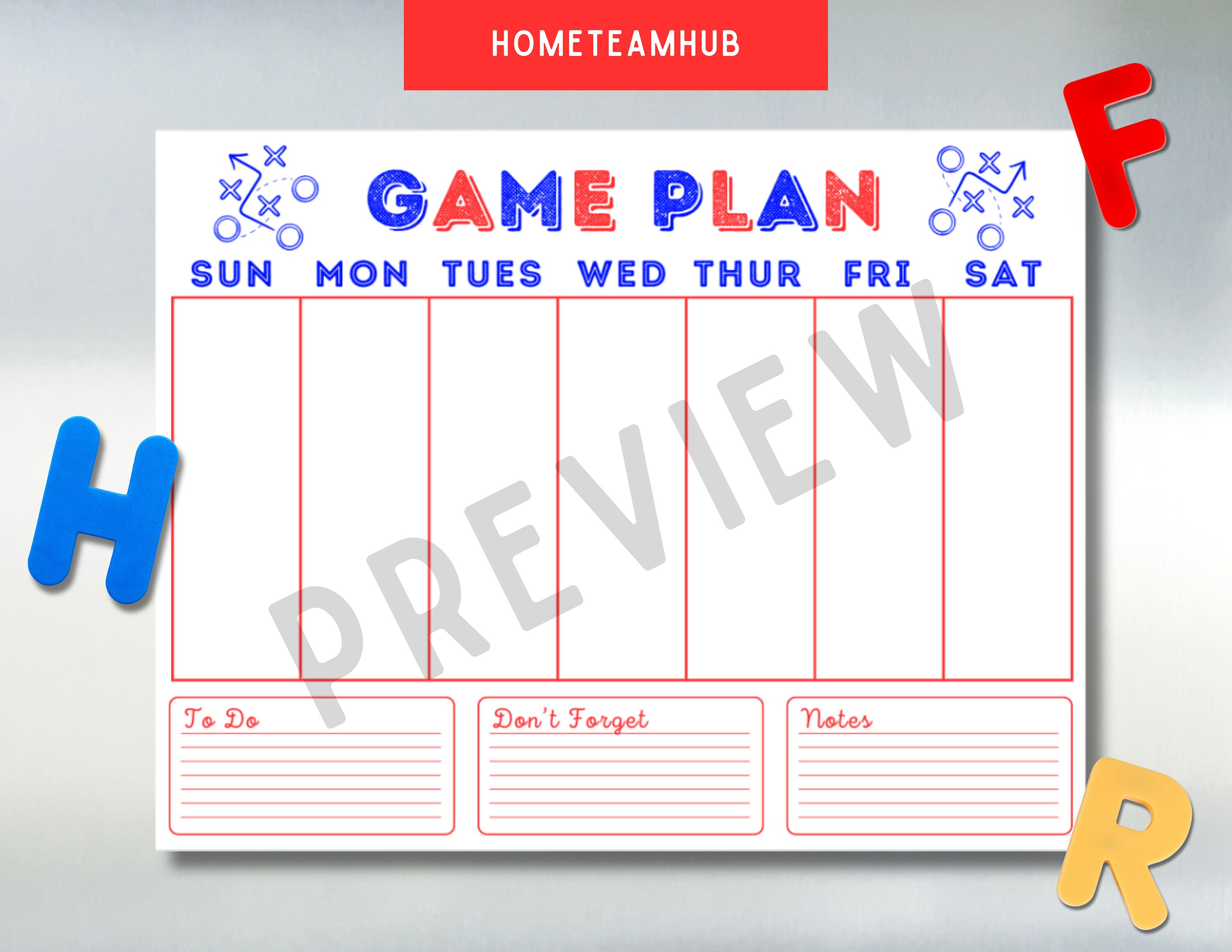 Family Sports Planner - Etsy