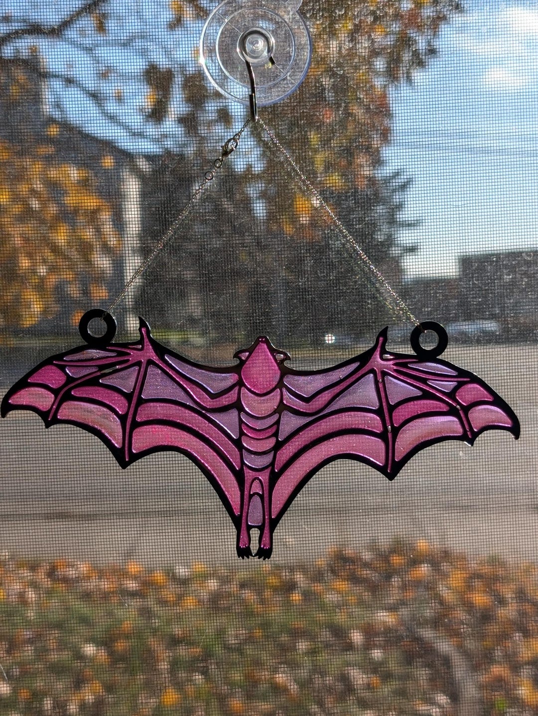 Suncatcher Bat - Resin Window Art - Etsy