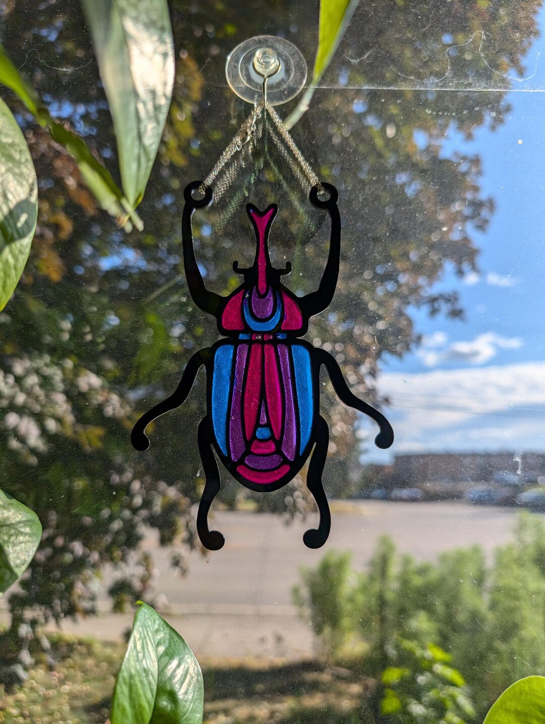 Suncatcher Beetle - Resin Window Art - Etsy