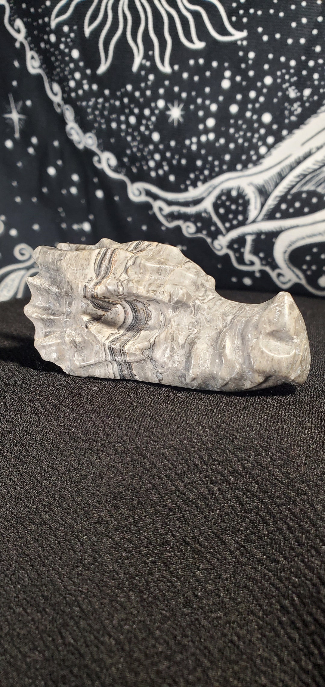 Picasso Jasper Dragon Head Carvings - Etsy