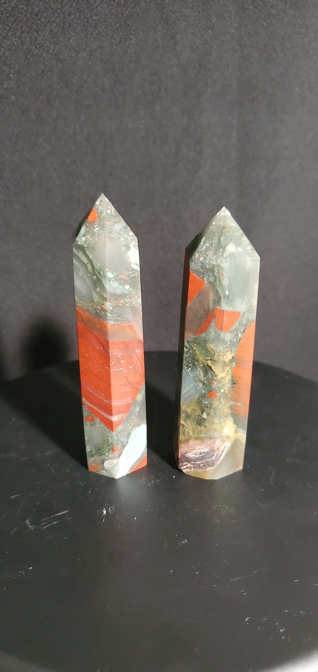 African Bloodstone Crystal Tower - Etsy