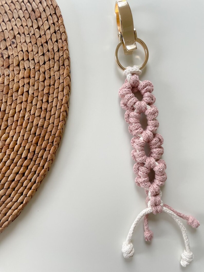 The Aztec Sun Bar Keychain, Macrame Keychain, Macrame Accessories ...
