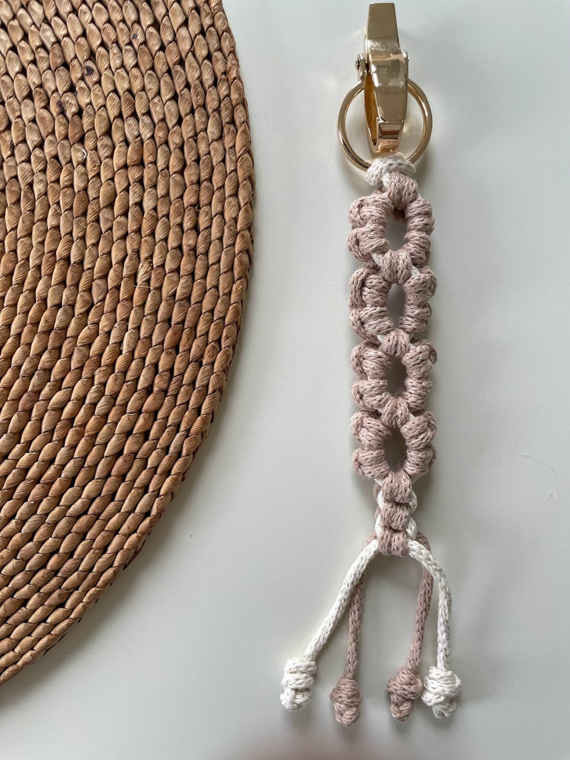 The Aztec Sun Bar Keychain, Macrame Keychain, Macrame Accessories ...