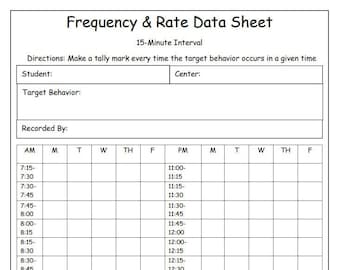 Editable Data Tracking Sheets - Etsy