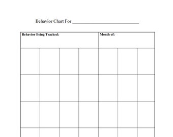 Point Chart Behavior Point Chart Data Tracking Behavior - Etsy