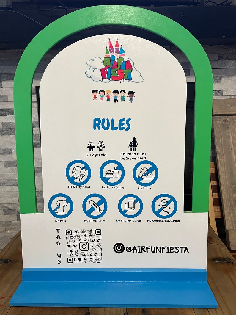 Soft Play Rule Sign - Etsy