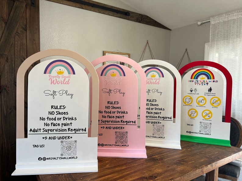 Soft Play Rule Sign bounce and Bubble House - Etsy