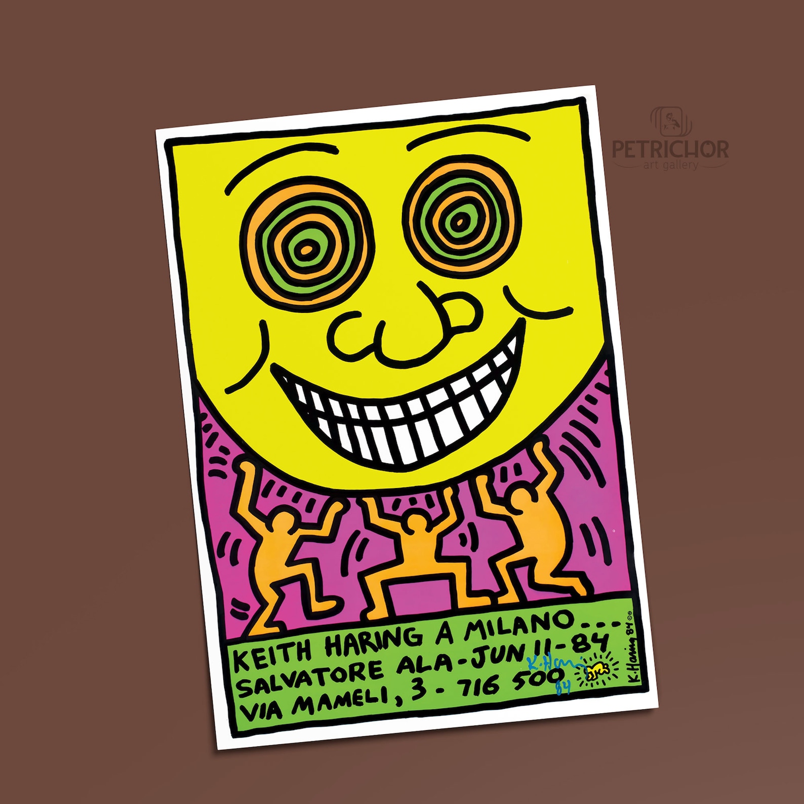 Keith Haring Art, Keith Haring a Milano 1984, Pop Art Poster, Haring ...