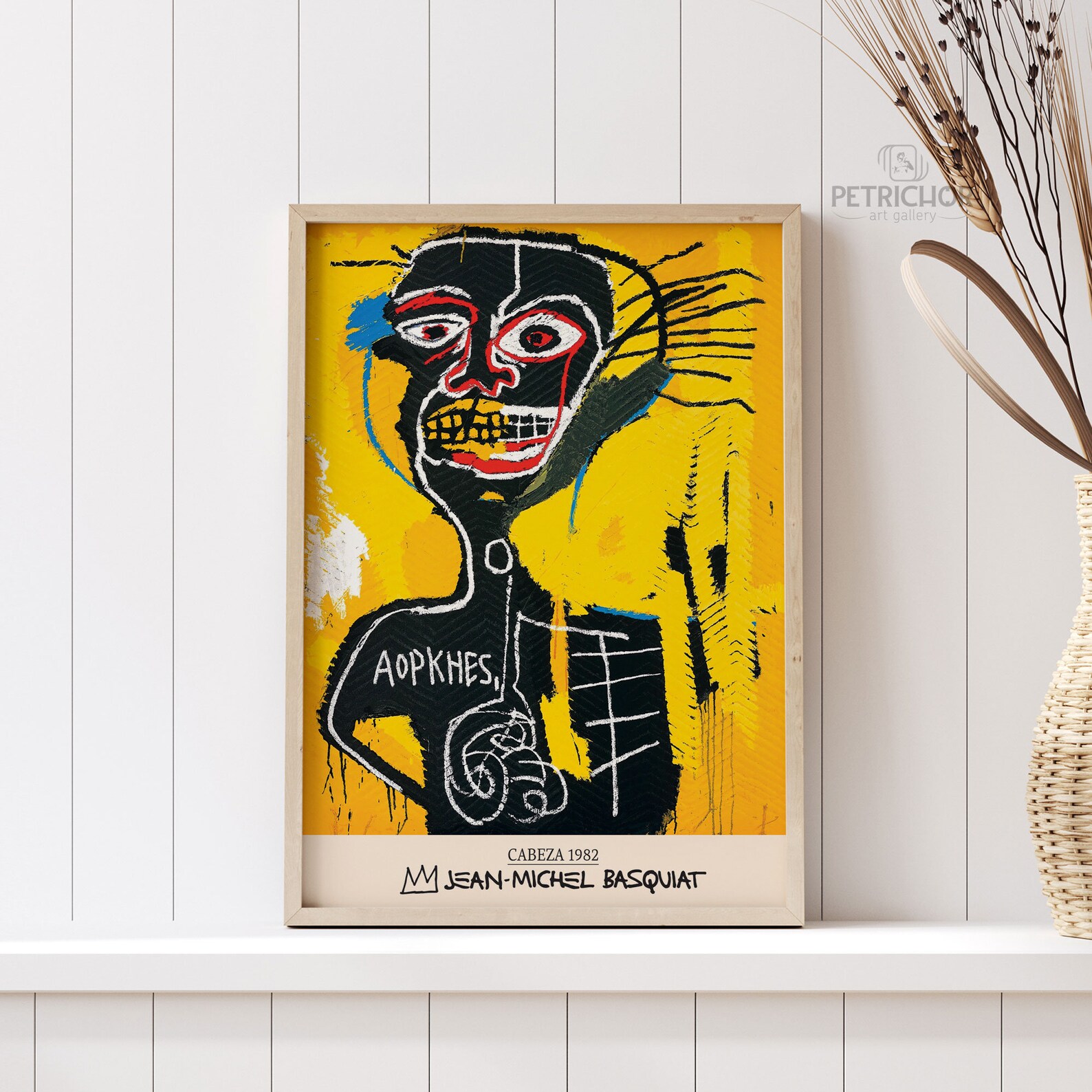 Basquiat Poster Cabeza Basquiat Exhibition Pop Art Print - Etsy