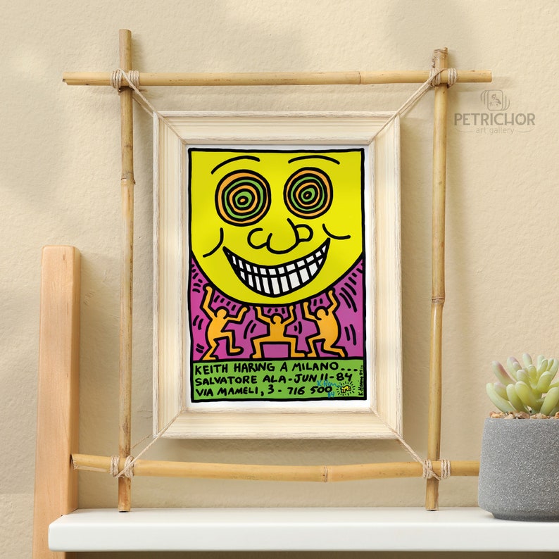 Keith Haring Art, Keith Haring a Milano 1984, Pop Art Poster, Haring ...