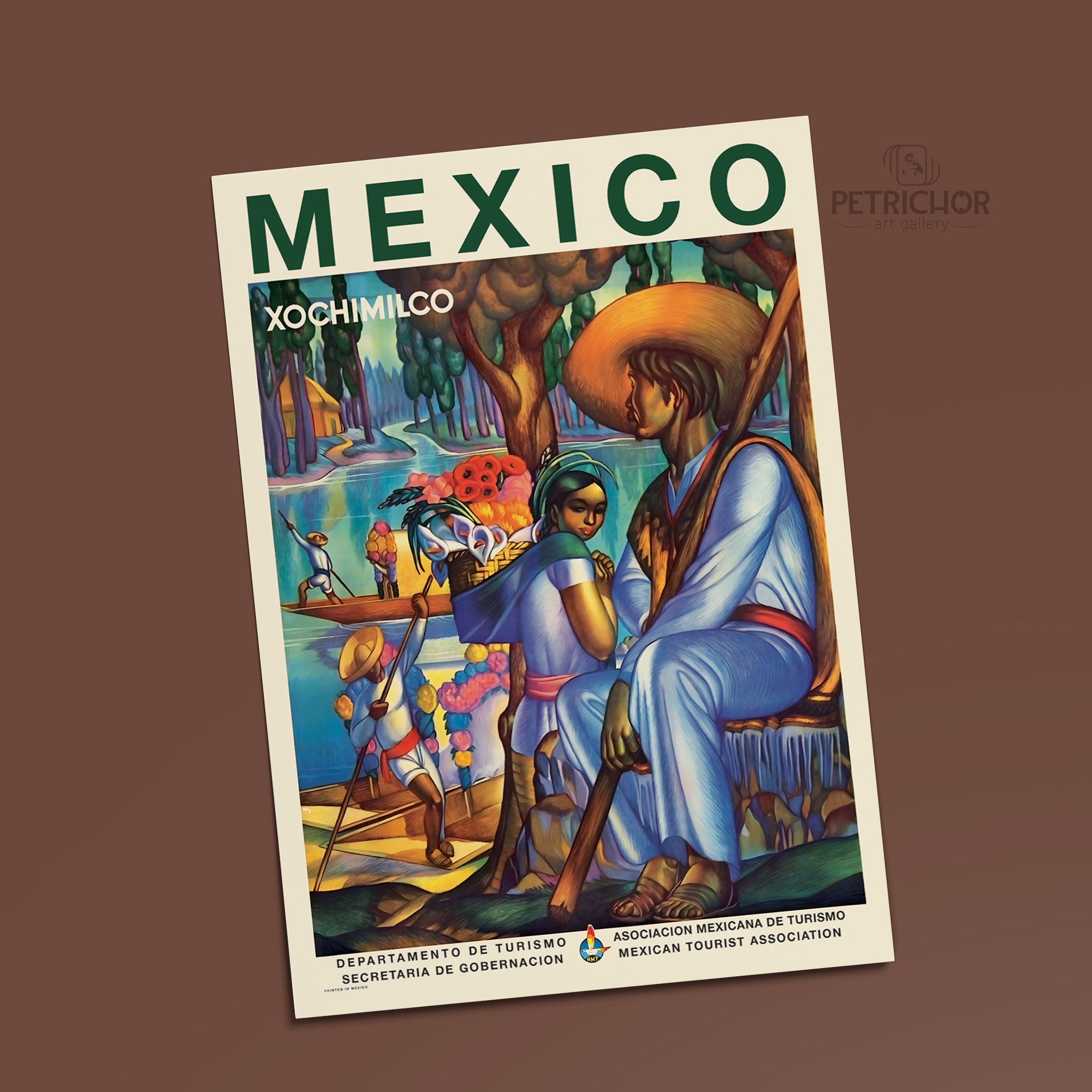 Mexican Print boho Wall Decor Retro Poster Mexico Travel Art Mexican ...