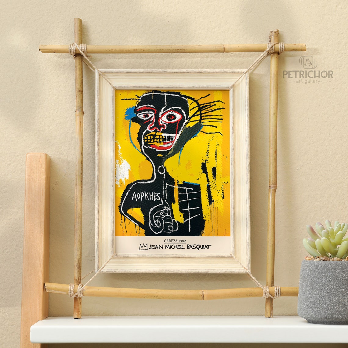 Basquiat Poster Cabeza Basquiat Exhibition Pop Art Print - Etsy