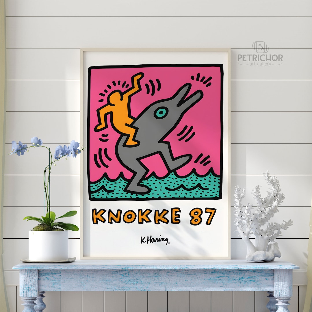 Keith Haring Print, Casino Knokke, 1987, Haring Exhibition, Pop Art ...