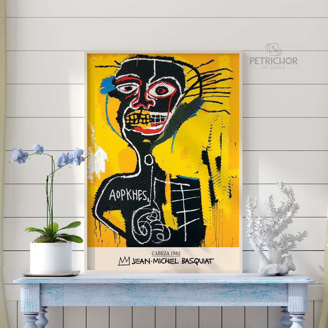 Basquiat Poster Cabeza Basquiat Exhibition Pop Art Print - Etsy