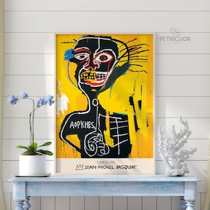 Basquiat Poster Cabeza Basquiat Exhibition Pop Art Print - Etsy