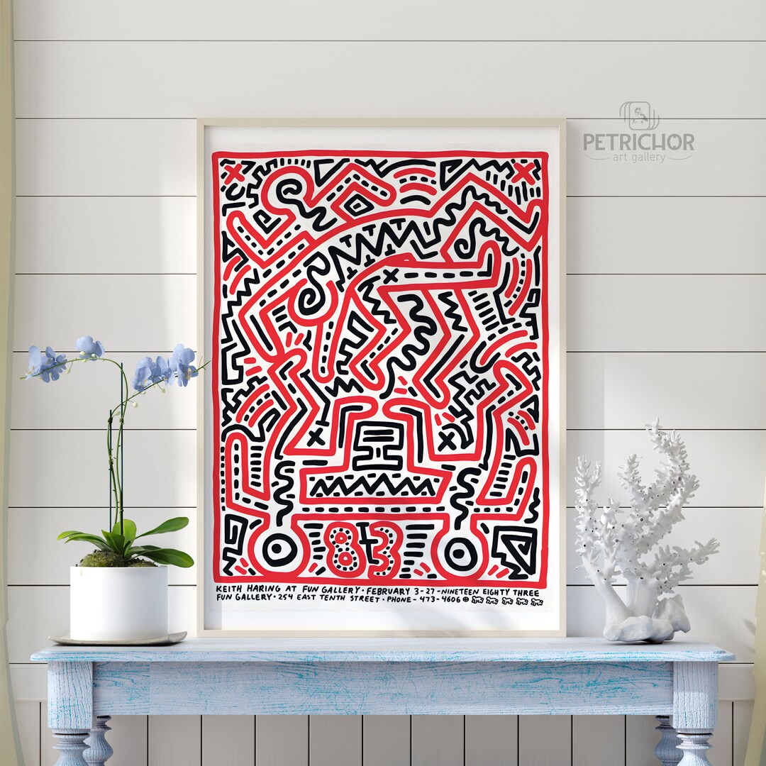 Keith Haring Poster, Graffiti Art, Vintage Poster, Street Art Poster ...