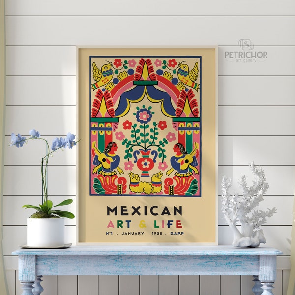 Mexican Art and Life Poster - Etsy