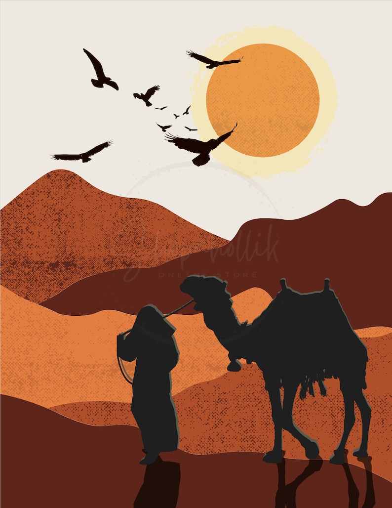 Desert Printable, Digital Art, Printable Art, Digital Frame, Home Decor ...