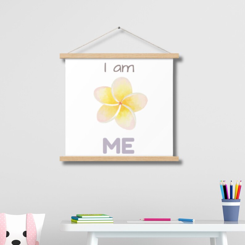 I Am Me Poster for Children's Room, Poster With Hangers, Wall Art ...