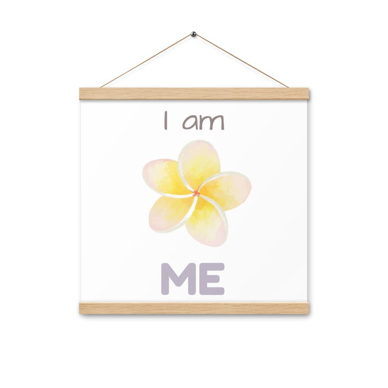 I Am Me Poster for Children's Room, Poster With Hangers, Wall Art ...