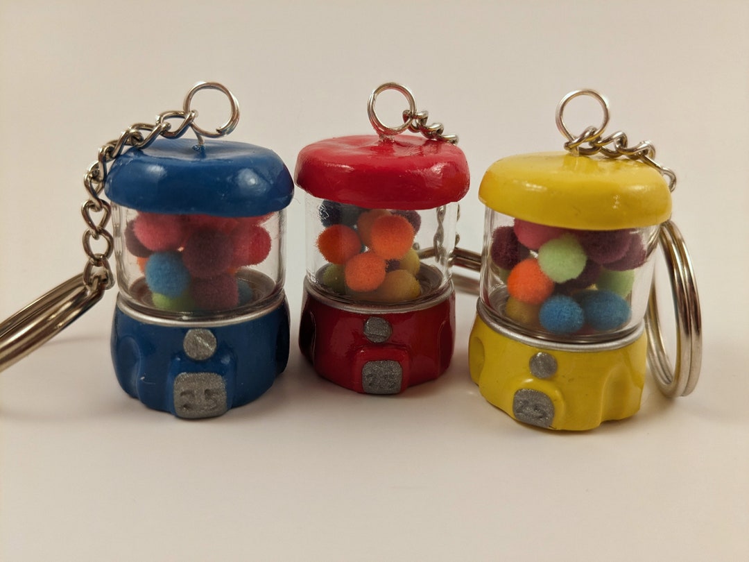 Gumball Machine Keychains | Screw Top Container Keychain | Candy ...
