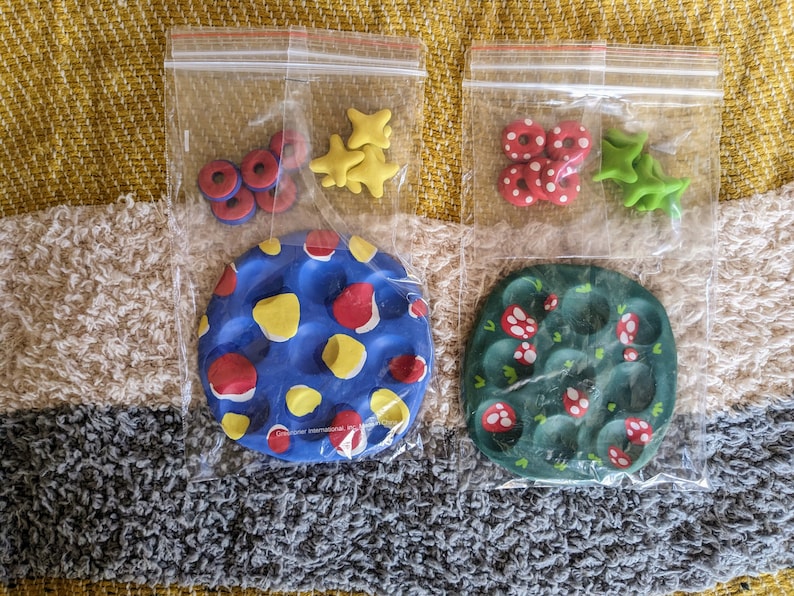 Cute Tic-tac-toe Boards | Themed Polymer Clay Game - Etsy