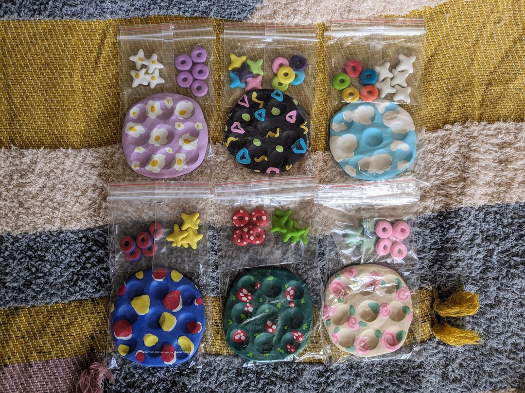 Cute Tic-tac-toe Boards | Themed Polymer Clay Game - Etsy