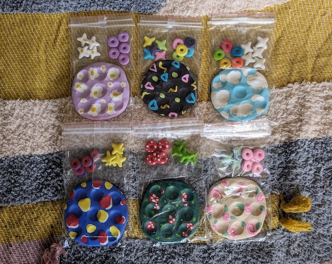 Cute Tic-tac-toe Boards | Themed Polymer Clay Game - Etsy