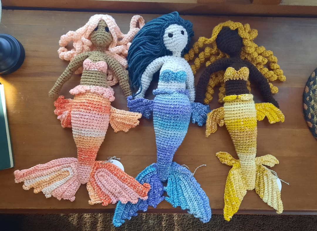 Crocheted Curvy Mermaids Multiple Styles - Etsy