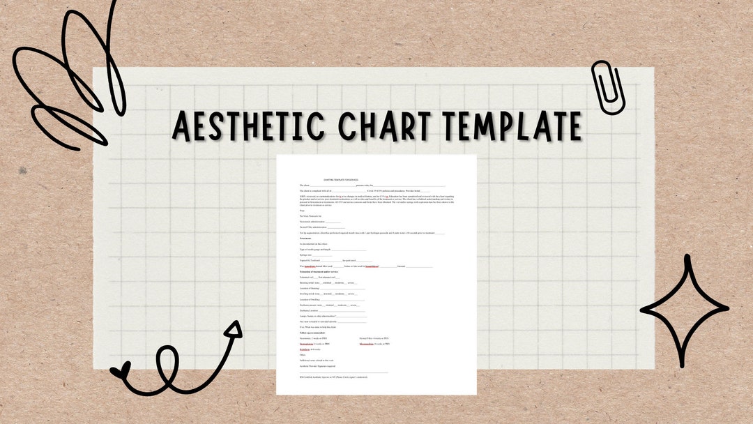 Aesthetic Charting Template - Etsy