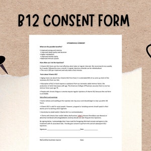 Vitamin B12 Consent Form - Etsy
