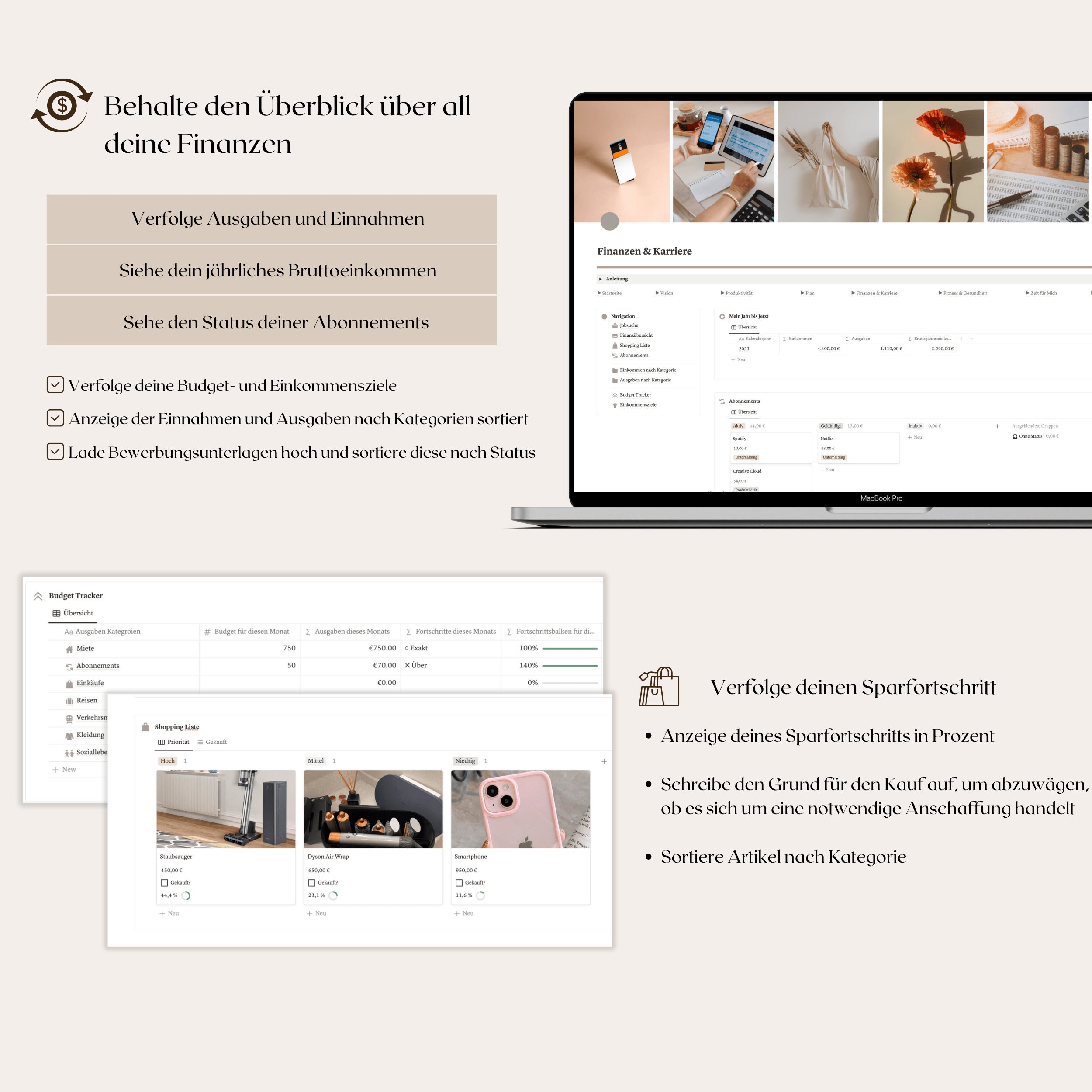 Notion Template German Notion German Notion Habit Tracker - Etsy