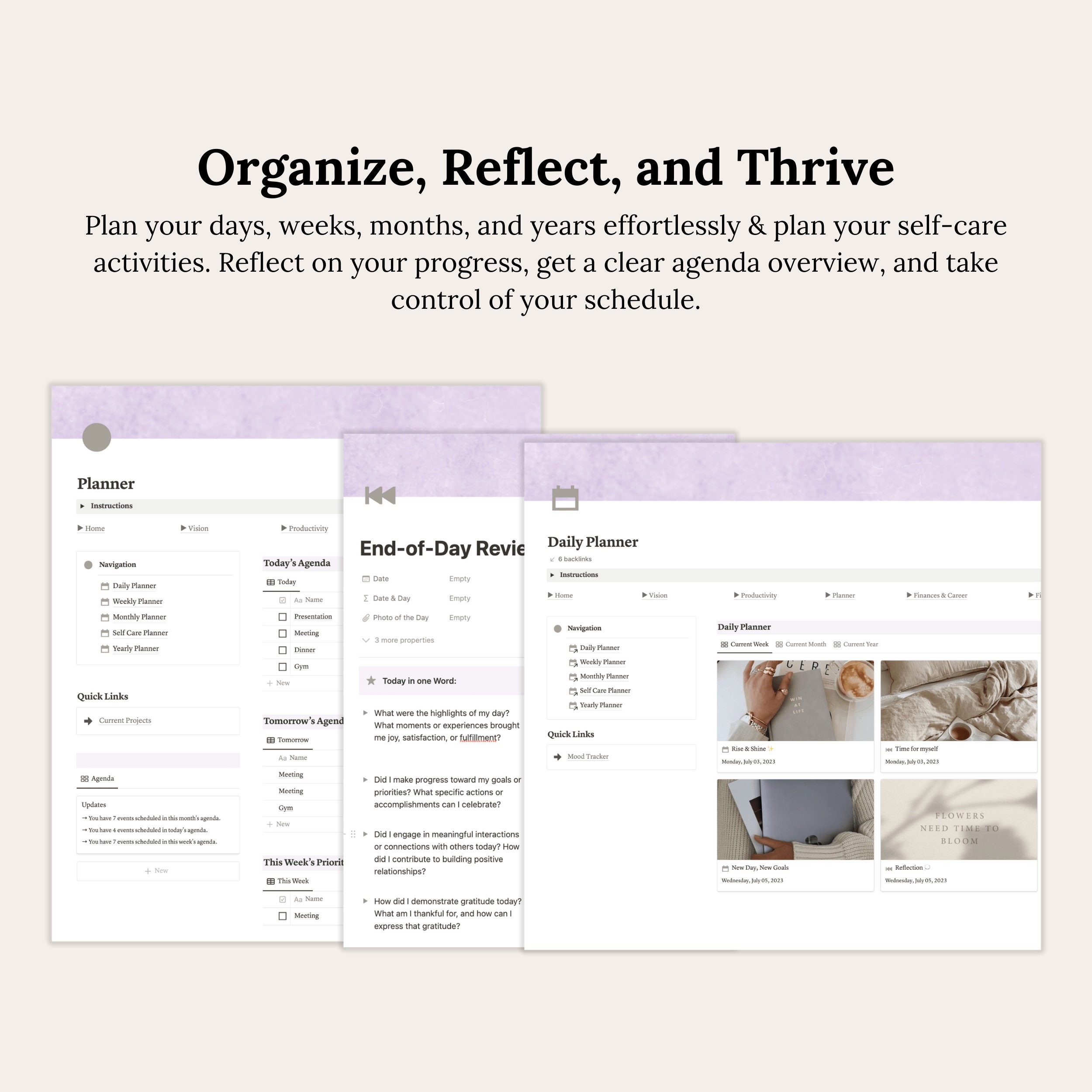 Notion Life Planner, Notion Habit Tracker, Anxiety Journal, Notion ...