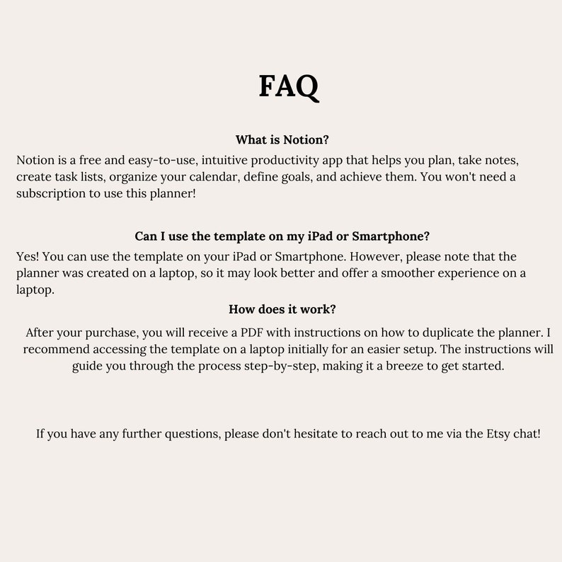 Notion Template, Notion Life Planner, Notion Habit Tracker, Notion ...