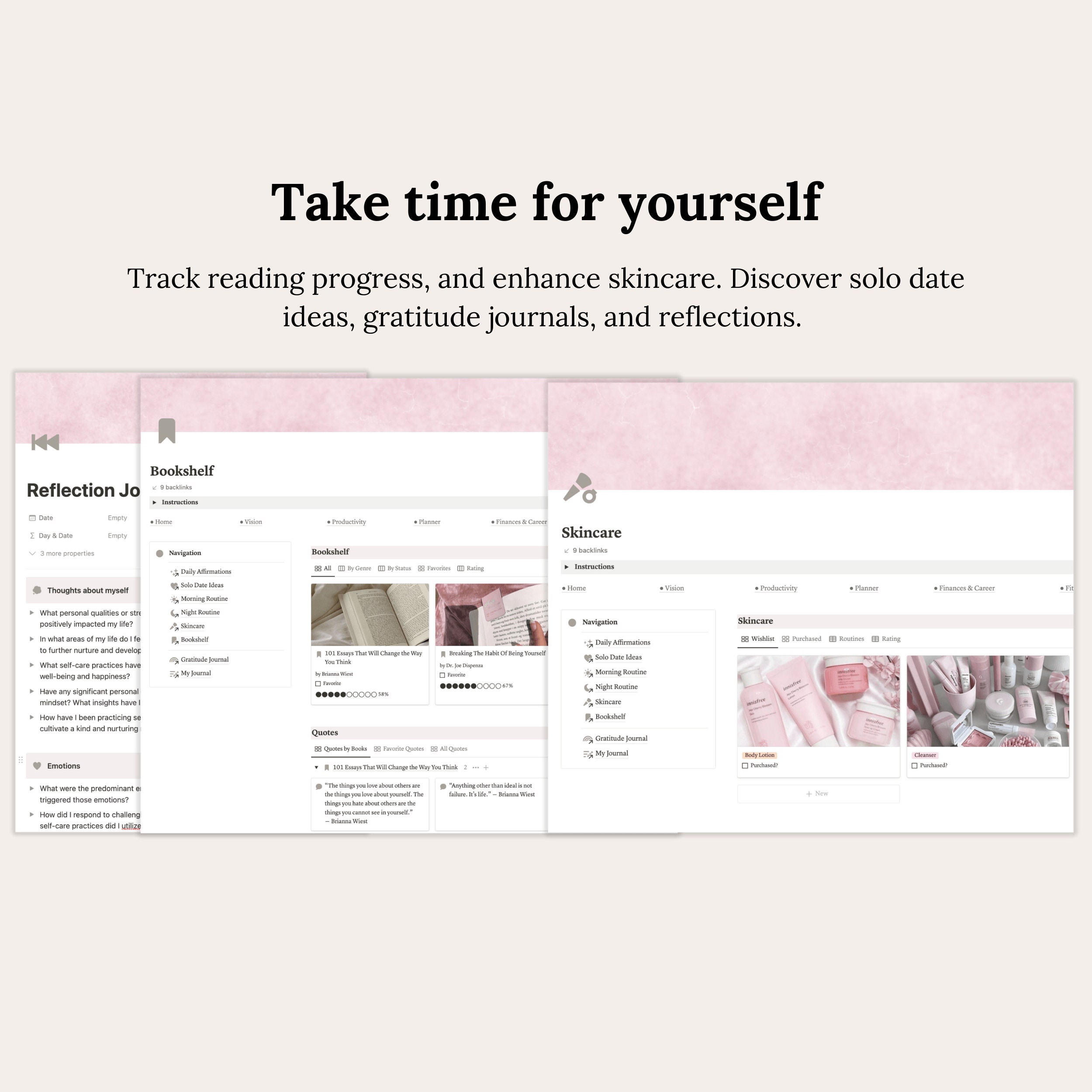 Notion Life Planner, Notion Template, Notion Habit Tracker, Notion ...