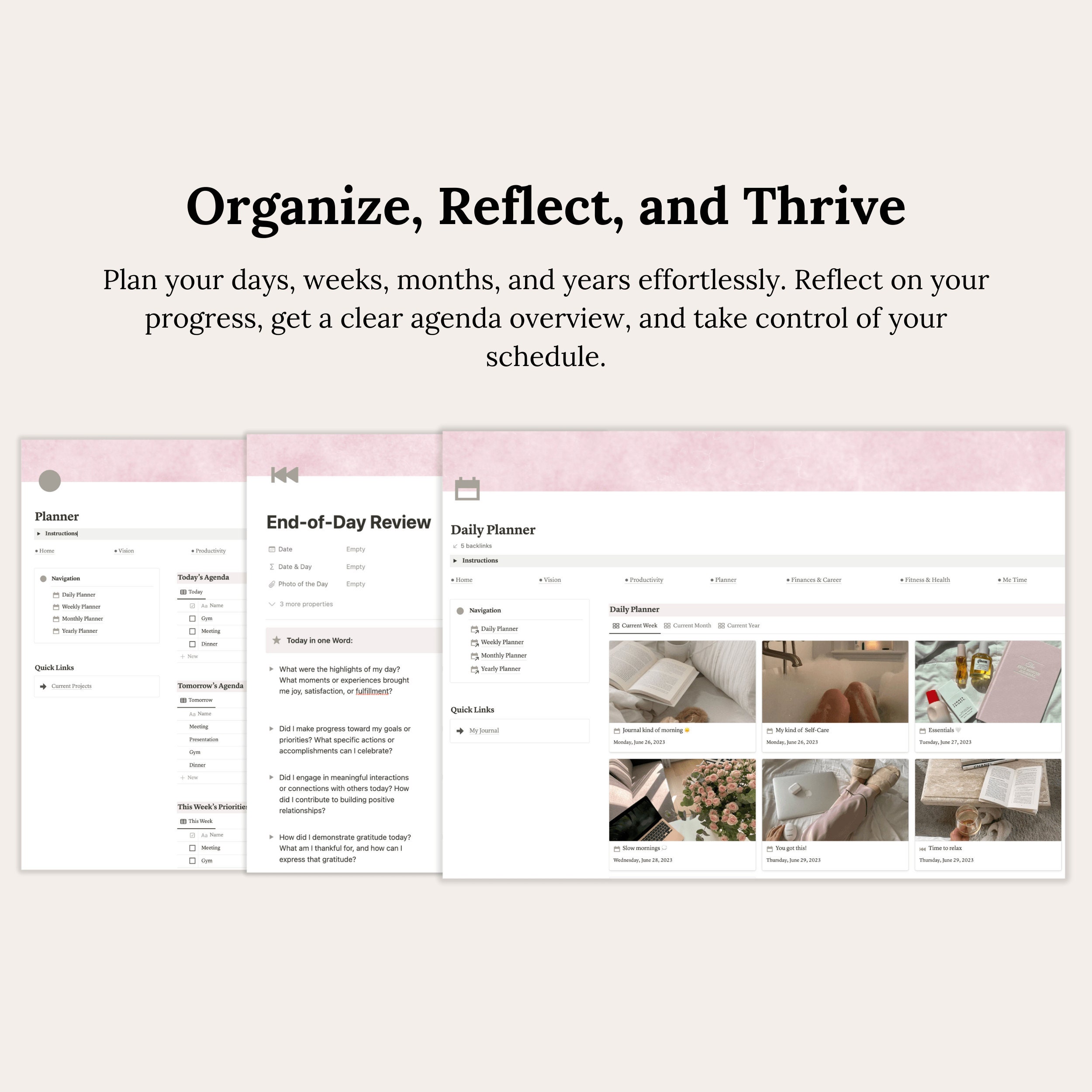 Notion Life Planner, Notion Template, Notion Habit Tracker, Notion ...