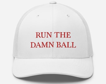 Run the Damn Ball Hat White - Etsy