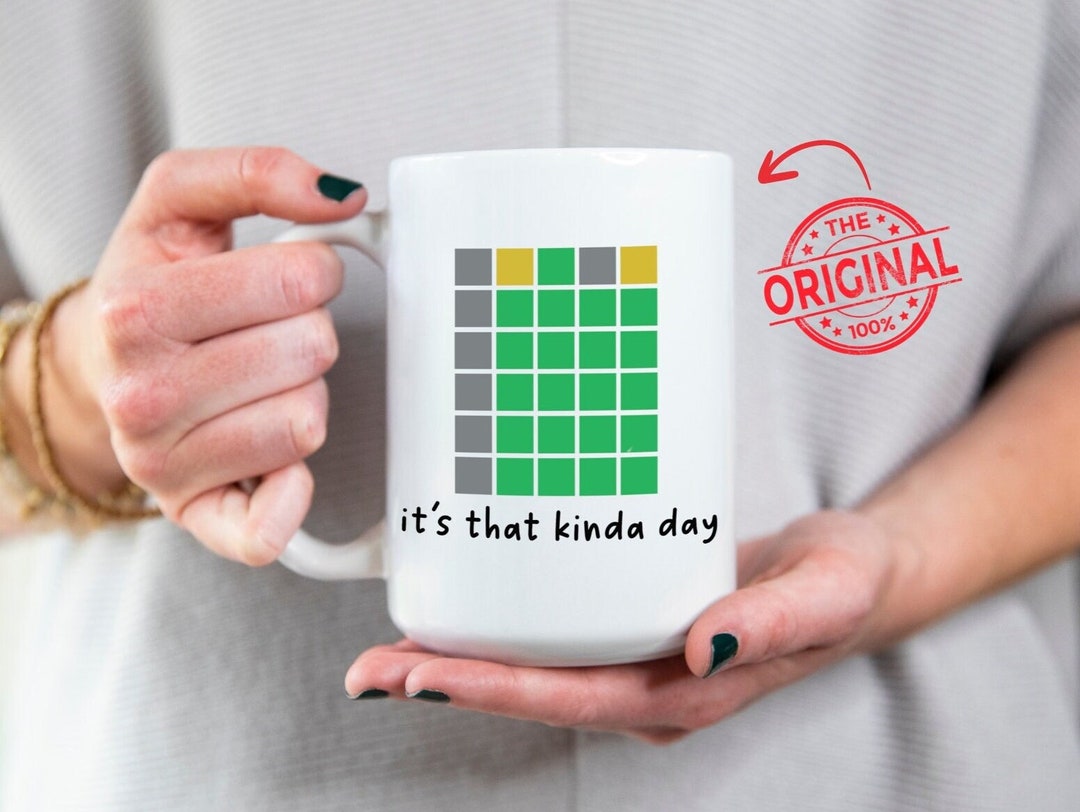 Wordle Mug, Funny Wordle Mug, Wordle Gift, Zoom Mug, Wordle Puzzle ...