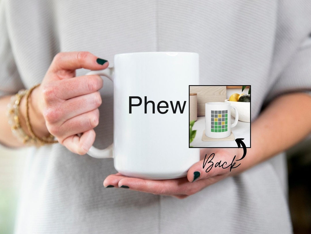 Wordle Mug, Funny Wordle Mug, Wordle Gift, Zoom Mug, Wordle Puzzle ...